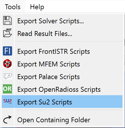 Generate SU2 solver scripts using WELSIM