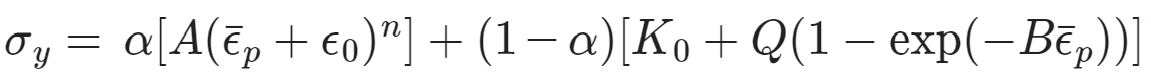 Swift-Voce model and its curve fitting