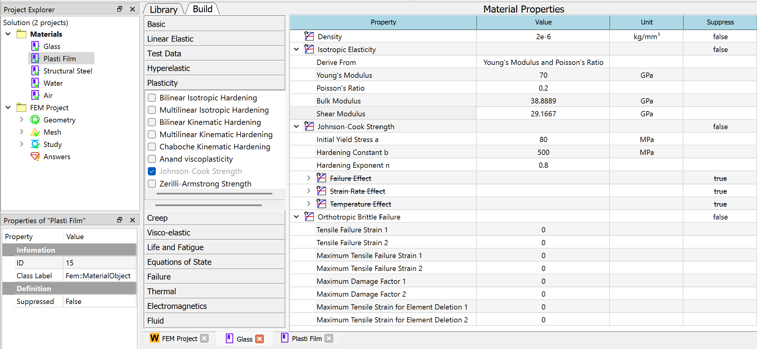 Defining Multi-Layered Composite Structure in Finite Element Analysis