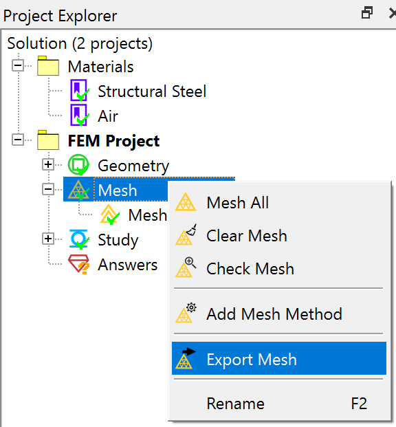 Generate MFEM initial mesh file using WELSIM
