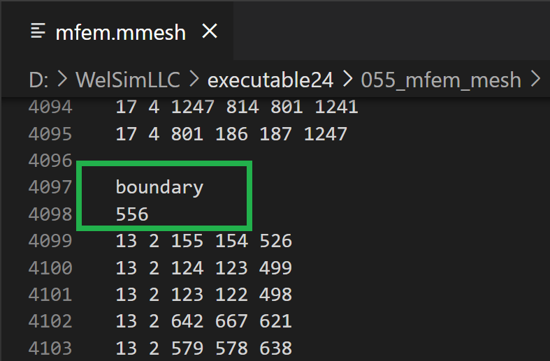 Generate Mfem Initial Mesh File Using Welsim